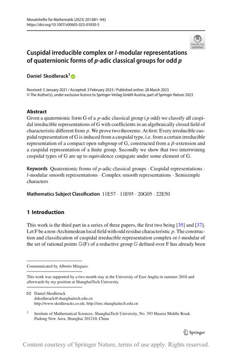 Cuspidal Irreducible Complex Or L Modular Representations Of Quaternionic Forms Of P Adic