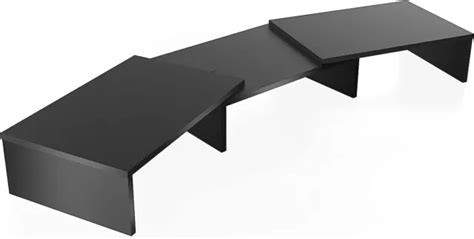 Fitueyes Dual Monitor Stand Wood Pc Laptop Computer Screen Riser Shelf Swive Eur