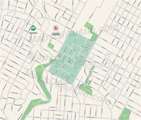 Heritage Maps Of Austin Neighborhood Maps Of Austin Texas