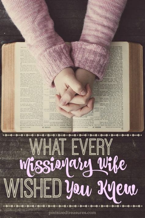 What Every Missionary Wife Wished You Knew · Pint Sized Treasures