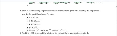 Solved How To Find The Th Term And The Nth Term For Each Chegg Com