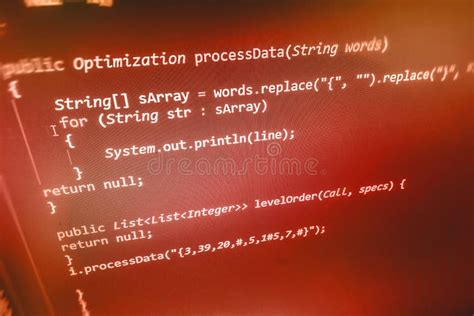 Programming Coding Source Code Screen Stock Image Image Of Application Binary 59646545