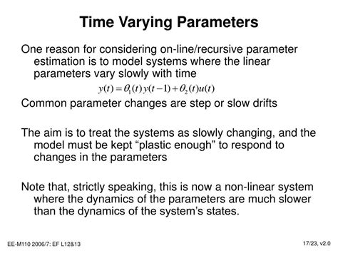 Ppt Lectures 12and13 Persistent Excitation For Off Line And On Line