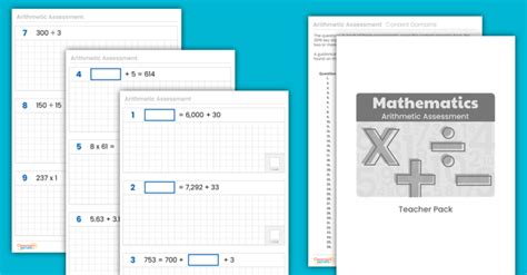 Sats Arithmetic Assessment Packs Resources Classroom Secrets
