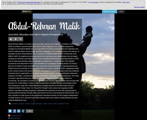 Abdul Rehman Maliks Own Profile Point De Bascule Canada