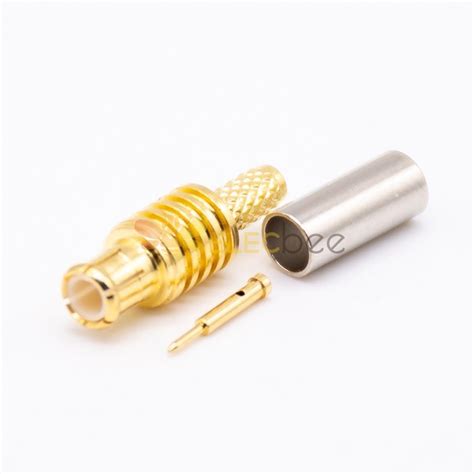 20pcs Mcx Rf Connector Male Straight Gold Plated Crimp For Cable 20pcs Mcx Rf Connector Male Straight Gold Plated Crimp For Cable