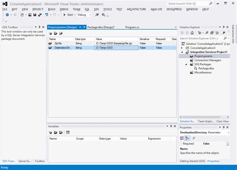 ssis extract zip file using system iopression