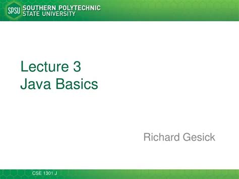 Ppt Lecture 3 Java Basics Powerpoint Presentation Free Download Id