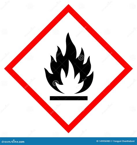 Flammable Symbol Sign Vector Illustration Isolate On White Background