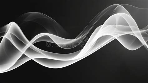 Abstract Flowing Luminous Waves Against A Dark Backdrop Creating A Dynamic And Ethereal