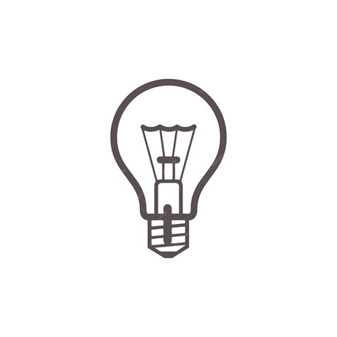 Premium Vector Light Bulb Line Icon Vector Isolated On White