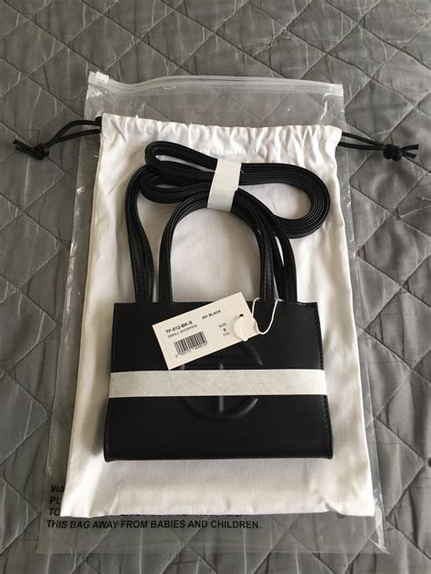 Telfar Telfar Small Black Bag Vegan Leather Tote Telfeezy New Dswt