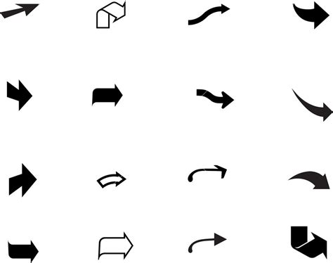 Curved Arrows Set Royalty Free Stock Image Storyblocks