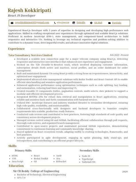 Rajesh Kokkiripati React Developer Pdf Java Script Software