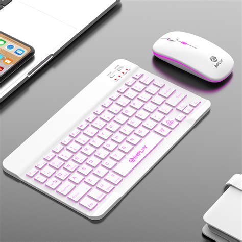 Inplay Stx180 Wireless Bluetooth Keyboard And Mouse Combo For Laptop Smartphone Pc Computer