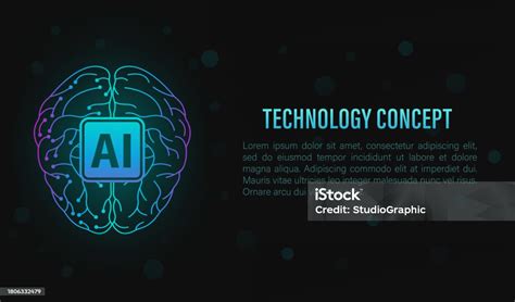 Ai 뇌 회로 기판 아이콘입니다 인공 지능 기술 칩 Iq 테스트 인공 지능 뇌 로고입니다 신경망 기술 개념 벡터 일러스트 레이 션 가상현실에 대한 스톡 벡터 아트 및 기타