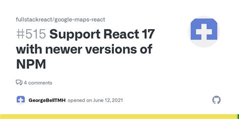 Support React 17 With Newer Versions Of NPM Issue 515
