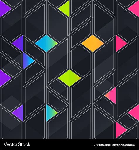 Abstract Mosaic Seamless Pattern Royalty Free Vector Image