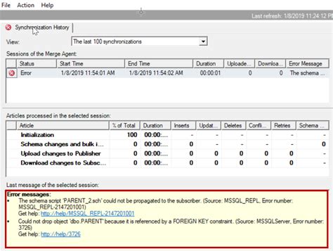 Foreign Key Issues While Applying A Snapshot In Sql Server Merge