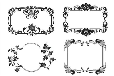Simple Rectangular Frame Borders With Designs Premium Ai Generated Vector