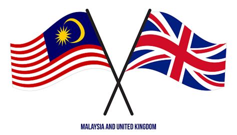 말레이시아와 영국 국기 교차 하 고 플랫 스타일을 흔들고 공식 비율 올바른 색상 말레이시아에 대한 스톡 벡터 아트 및 기타 이미지 말레이시아 영국 0명 Istock