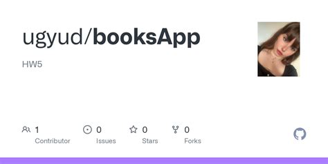 GitHub Ugyud BooksApp HW5