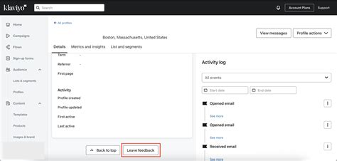 New Profile View Klaviyo Community