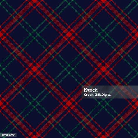 파란색 빨간색 녹색의 타탄 격자 무늬 헤링본 텍스처 다크 원활한 체크 격자 무늬 플란넬 셔츠 스커트 이불 커버 또는 기타