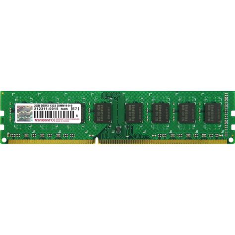 2gb Transcend Value Ddr3 1333 Dimm Cl9 Single Ddr3 1333 Pc3 10666u Mindfactory De