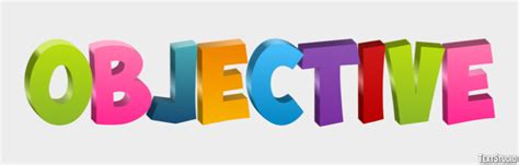 Objective Text Effect And Logo Design Word