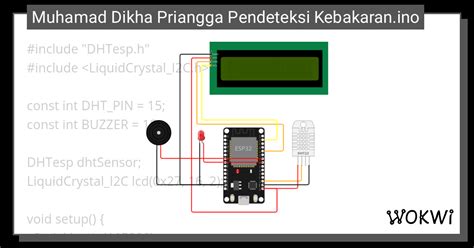 Muhamad Dikha Priangga Pendeteksi Kebakaran Wokwi ESP32 STM32