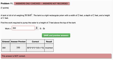 Solved Problem 11 Answers Only Checked Answers Not