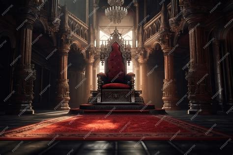 왕좌 일러스트 이미지 생성 Ai 프리미엄 사진