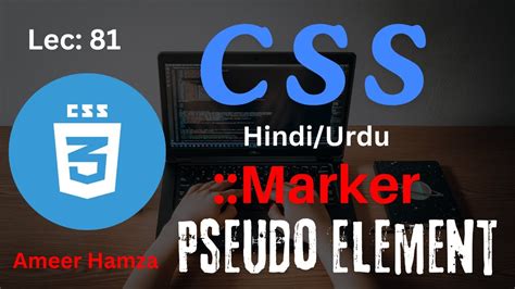 Learn Css In Hindiurdu 81 Marker Pseudo Element Tutorial Youtube