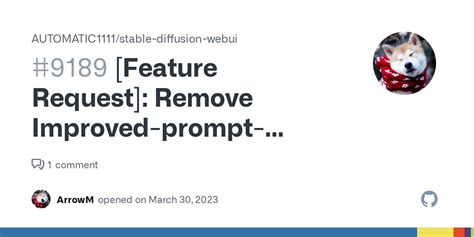 Feature Request Remove Improved Prompt Matrix From The Wikis Custom Script List · Issue