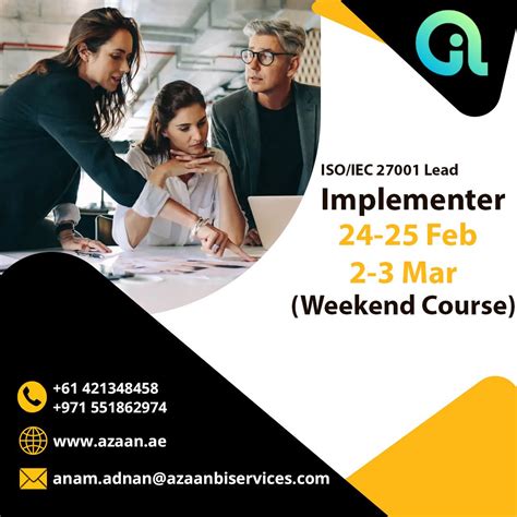 Azaantraining Iso27001 Informationsecurity Leadimplementer… Azaan Cybertech Consulting