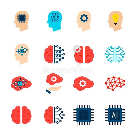 machine learning objects stock vector illustration of business 162590893