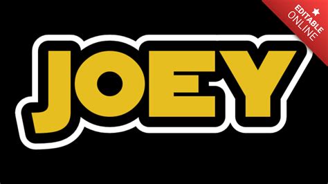 Joey Text Effect Generator