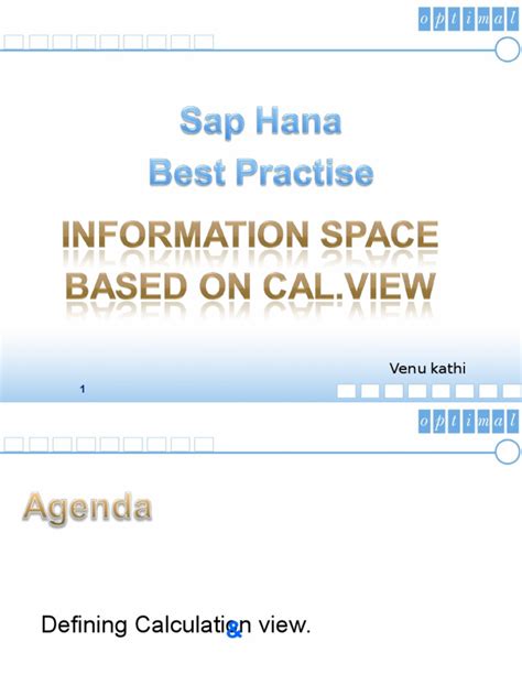 pdf information space based on sap hana calculation view pdfslide