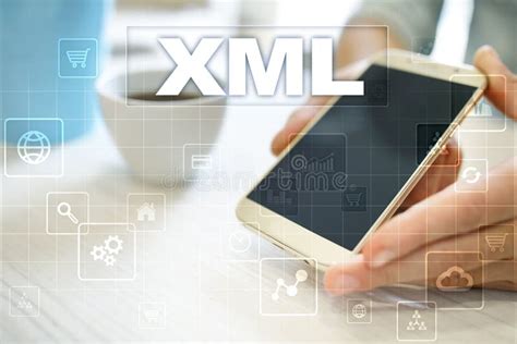 Xml Web Development Internet And Technology Concept Stock Image