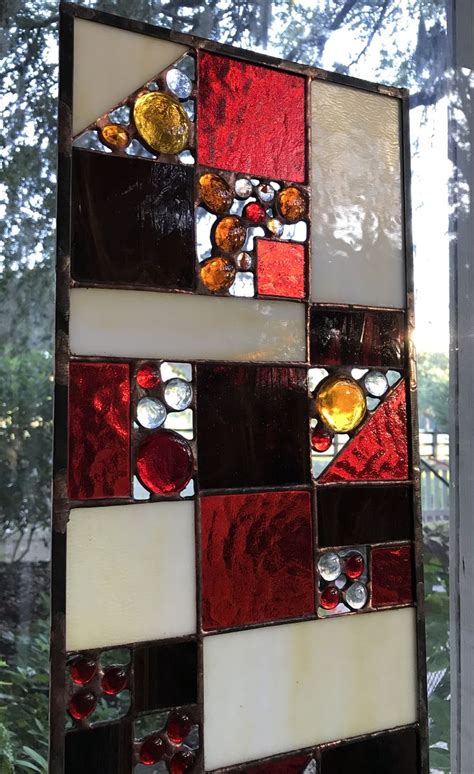 Stained Glass Sidelight Stained Glass Decor Stained Glass Stained