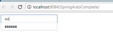 Create A Simple Autocomplete Textfield Using Spring Mvc Jquery Easyautocomplete And Hibernate