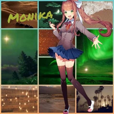 Monika Aesthetic Doki Doki Literature Club Amino