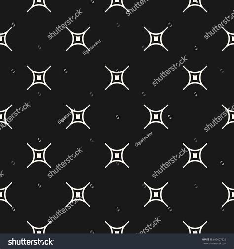 Vector Minimalist Seamless Pattern Simple Monochrome Stock Vector Royalty Free