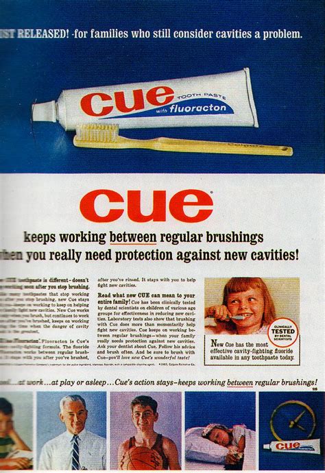 Cue Toothpaste 1963 Cue Read News Photo Sharing