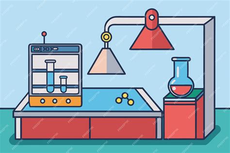 Premium Vector Lab Section For 3d Printing Prototypes For Scientific Projects Vector Illustration