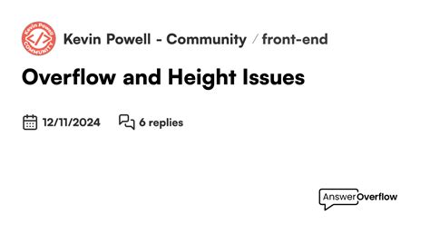 Overflow And Height Issues Kevin Powell Community