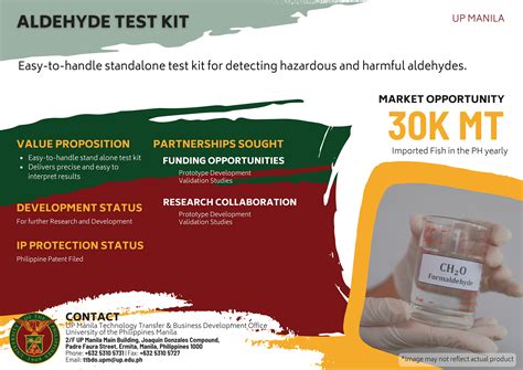 Aldehyde Test Kit UP Manila TTBDO