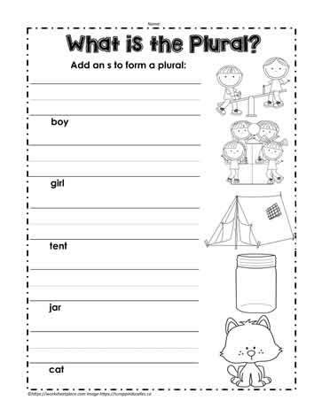 Add S To Make A Plural Plurals Plurals Worksheets Plural Words