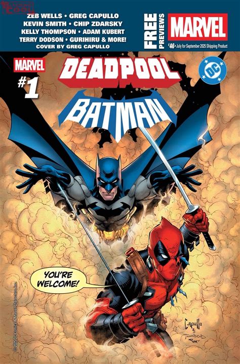 Our First Look At Greg Capullos Artwork For Deadpoolbatman
